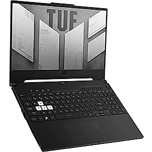 ASUS TUF Dash F15 Gaming Laptop (15.6 inches 144Hz, Intel 12th Gen i7-12650H, 16GB DDR5 RAM, 512GB PCle SSD, Geforce RTX 3070 8GB), Thunderbolt 4, Backlit KB, WiFi 6, IST Cable, Win 11 Home - Black
