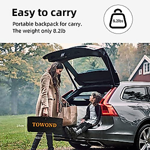 Projector Screen and Stand,Towond 120 inch Portable Projector Screen Indoor Outdoor Projector Screen 16:9 4K HD Wrinkle-Free Lightweight Movie Screen with Carry Bag for Backyard Movie Night