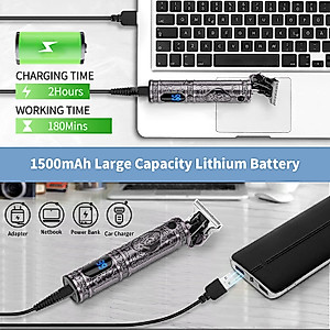 MOTLATA Hair Clippers for Men Zero Gapped Trimmer Professional T Blade Trimmer Cordless Hair Cutting Pro Li Outline Trimmer Detail Haircut Rechargeable Gold