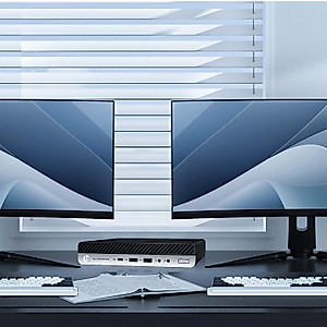 HP 800 G3 Mini Computer PC with Dual 24 inch Monitors Bundle,Intel i7-6700, 32GB RAM,New NVMe 1TB SSD, Wi-Fi 6e,Bluetooth 5.2,Windows 10 Pro (Renewed)