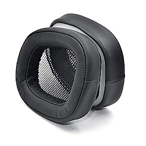 G433 Ear Pads Replacement Ear Cushion Compatible with Logitech G433 G233 G-pro Headphones (Black pu)