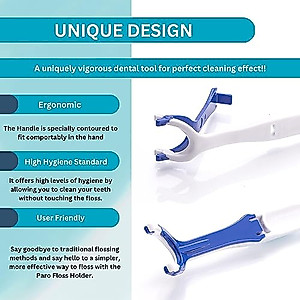 Paro Dental Floss Holder!! The Perfect Grip!! Easy Clean and Comfortable Way to Floss, Works Best with Paro Riser Floss.