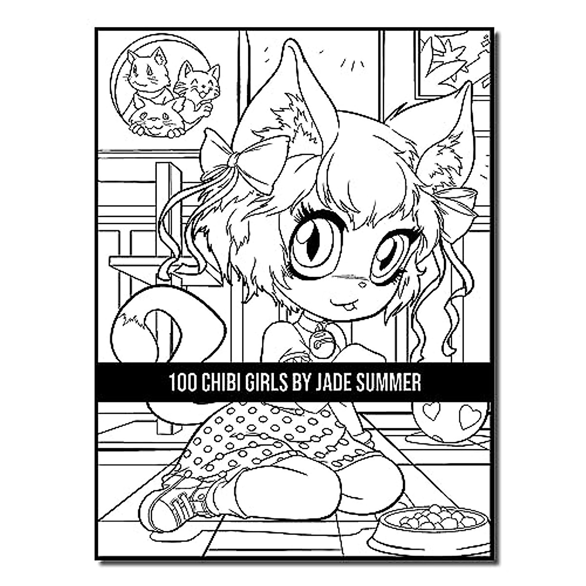 100 Chibi Girls: An Adult Coloring Book Collection with Cute Girls, Fantasy, Horror, Christmas, and More!
