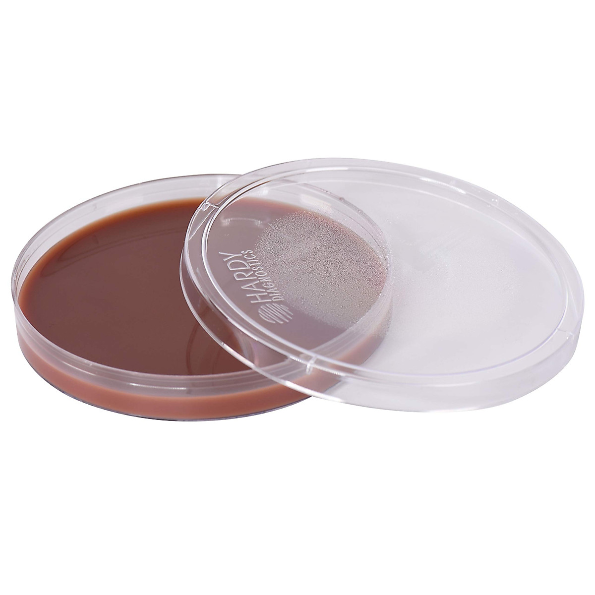 Chocolate Agar with Bacitracin, for Haemophilus Isolation, 15x100mm Plate, Order by the Package of 10, by Hardy Diagnostics