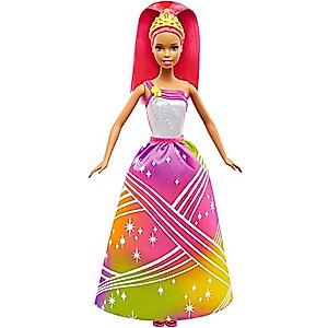 Barbie Rainbow Princess Lights and Sounds African-American Doll