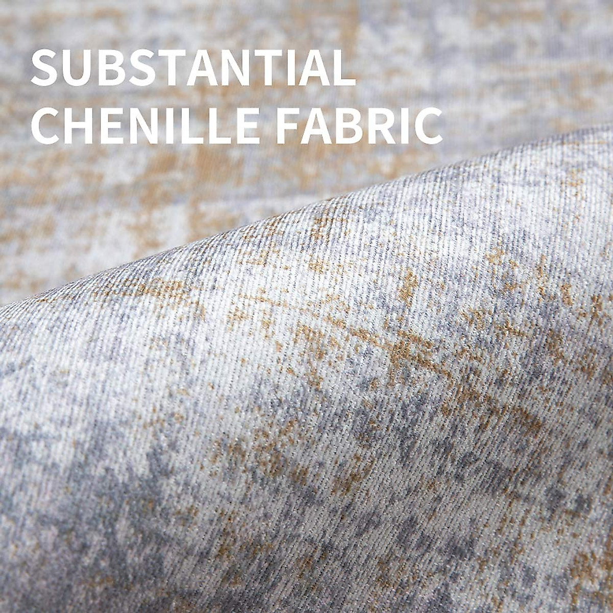 jinchan Area Rug 4x6 Abstract Sketch Distressed Taupe Multi Print Non-Slip Washable Rug Bedroom Thin Rug Colorful Overdyed Mat Kitchen Rug Contemporary Carpet Living Room Play Mat