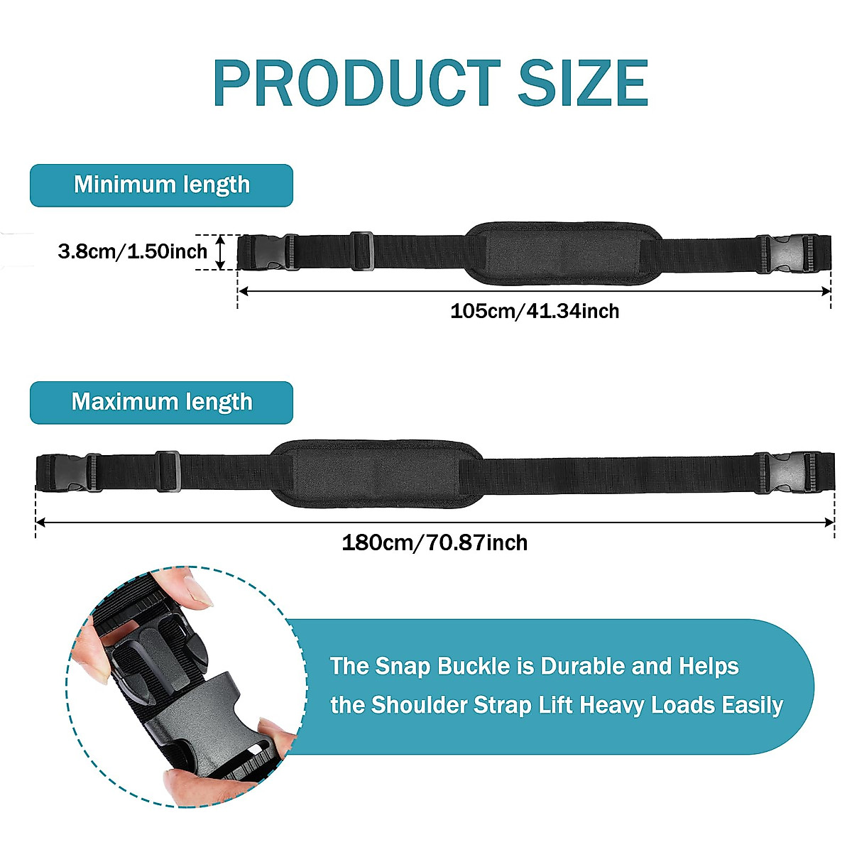 4 Pcs Beach Chair Folding Chair Carry Strap Set, Thick Camping Chair Strap Polyester Backpack Shoulder Strap Kit Folding Chair Carry Strap Replacement with Retractable Buckle for Outdoor Camping