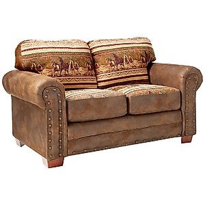American Furniture Classics Wild Horses Love Seat