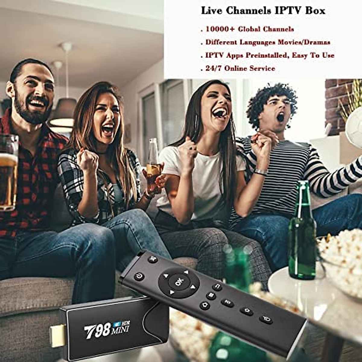 IPTV Box IPTV Stick Support Dual Band Wi-Fi&Bluetooth with About 10000 Channels from UK Greece,Brazil Indian USA,Arabic Countries.