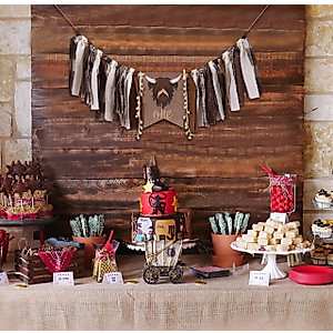 1st Birthday High Chair Banner - Cowboy Rodeo for Party Fabric Decor,Cake Smash Baby Shower,Backdrop Garland for Photo Props (Cowboy Birthday Banner)