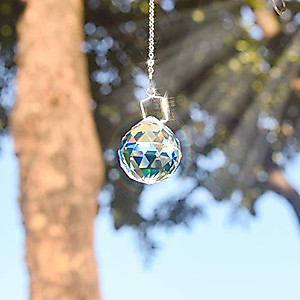 Sun Shine Catcher Chains for Pendant Prisms, 18.11 inch Crystal Prismatic Ball Suspension Chain with Hook for Crystal Prism Decoration DIY Crystal Decoration(10PCS)