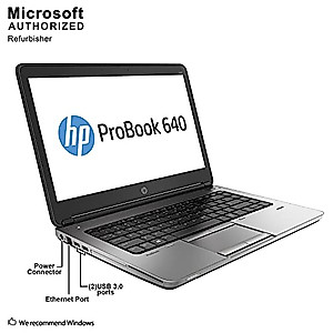 HP ProBook 640 G1 Intel i5-4200M 2.50GHz 8GB RAM 128GB SSD Windows 10 Pro (Renewed)