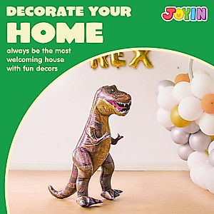 JOYIN T-Rex Dinosaur Inflatable, Tyrannosaurus Rex Inflatable Dinosaur Toy for Party Decorations, 30" Dinosaur Birthday Party Gift for Kids and Adults
