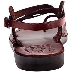 Holy Land Market Men/Women Biblical Jesus Leather Sandals/Slides From Jerusalem (Jesus Style IV)