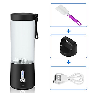 PIPIMOO Portable Blender Personal Size Blender - 15.2Oz USB Rechargeable 4000mAh Mini Blender with 6 Blades Juicer Cup | BPA-Free Shakes and Smoothies, Food Mixer | For Home Sports Outdoors Travel