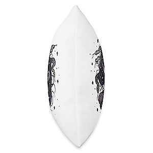 medusa art in Greek Mythology Medusa Head Throw Pillow, 16x16, Multicolor