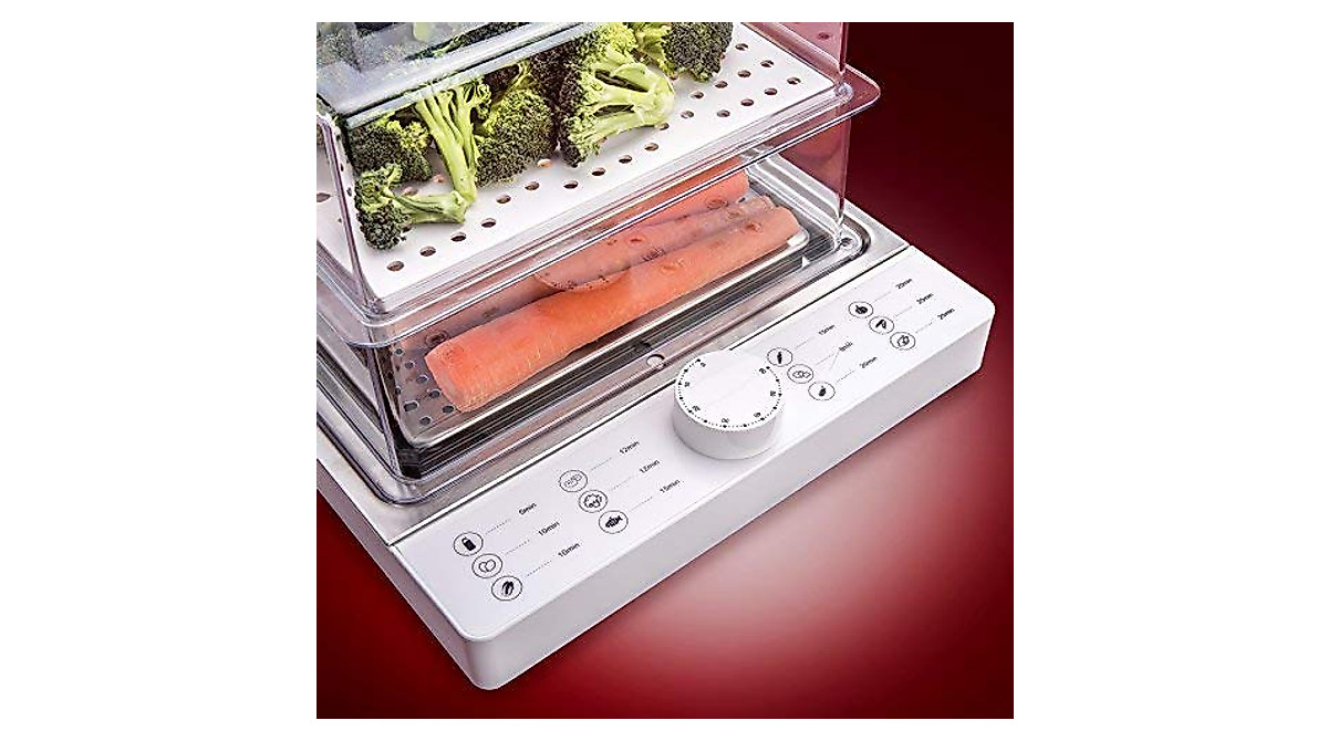 STX Evolution Foldable Food Steamer - Large Capacity, Easy Storage
