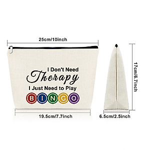 Sazuwu Bingo Lover Gifts Gambling Gift for Women Makeup Bag Bingo Player Game Gifts Birthday Gifts for Friend Female Cosmetic Bag Casino Lovers Gifts Christmas Gifts for Her Cosmetic Travel Pouch