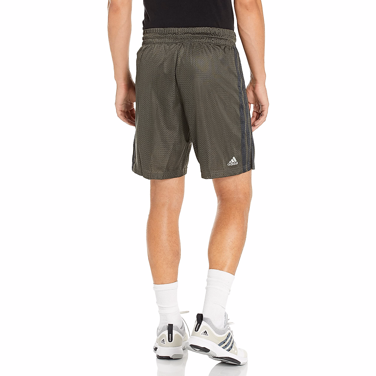 adidas Men's World Wide Hoops Shorts, Utility Grey, Large