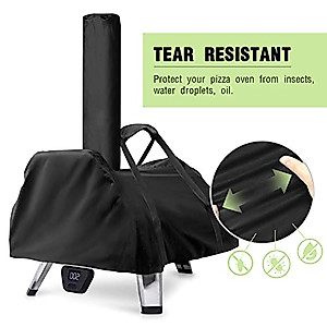 Hengme Pizza Oven Cover for Ooni Karu 16 Pizza Ovens,Waterproof Pizza Grill Cover All Season Protection (32.6x20.4x13.3 inch)