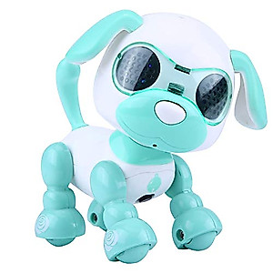 NITRIP Robot Pet, Educational Gift Walking Sound Puppy Interactive Smart Dog, Home for Kids School Girls(Green)