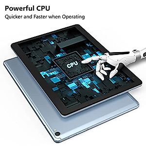 YQSAVIOR Tablets 10 inch Android Tablet, 2GB RAM & 32GB ROM Support 512GB Expand Tableta, 6000mAh Battery, AM FM WiFi Tablet (Blue)