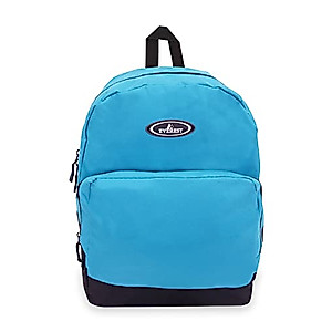 Everest Classic Backpack with Front Organizer, Turquoise, One Size