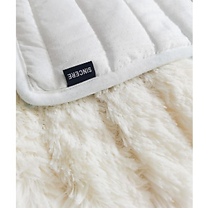 SINCERE Custom Size Plush Bay Window Seat Mats, Sofa Slipcovers, Area Rug Pads, Thickened Non-Slip Couch/Bench Seat Covers Indoor, Window Sill Tatami Rugs (Creamy-White, 28x71 inch)