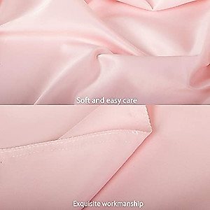 FLXXIE 2 Pack Zippered Satin Toddler Pillowcases, 13x18 Inches, Luxury and Silky Soft Travel Zip Pillow Cases for Boys and Girls, Pink