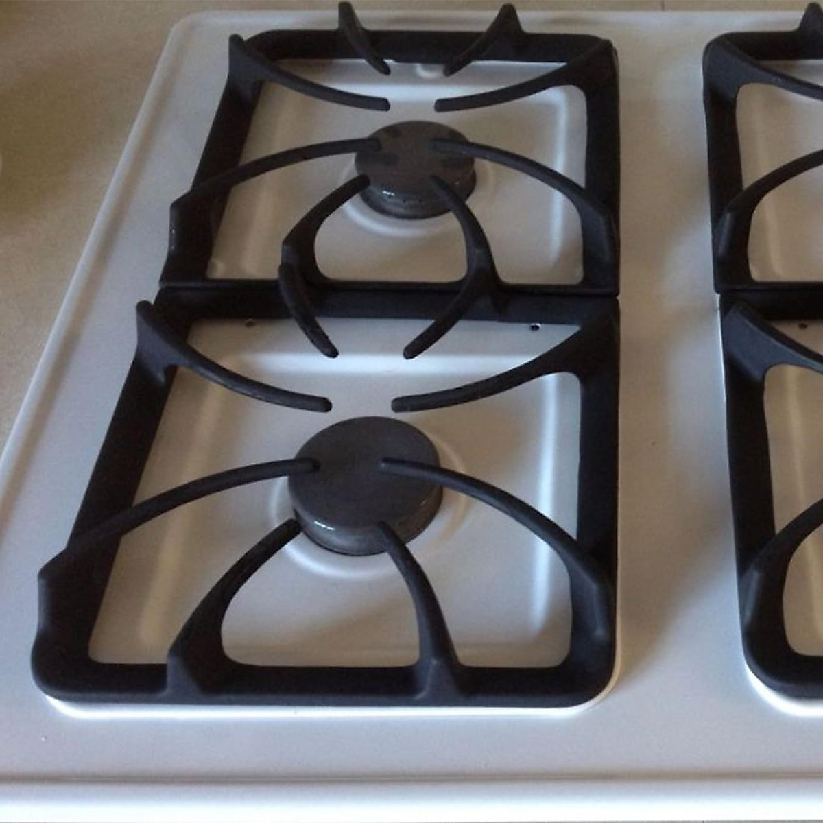 Upgraded 316202405 Grates Replacement for Frigidaire Stove Parts Burner Grate Kenmore Gas Range Parts Cast Iron Surface Grate Set 8.9 x 8.8 inches Frigidaire Gas Cooktop Parts Stove Top Grate 4 Pcs