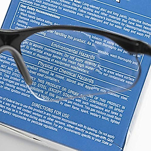 Delta Plus - WELRX500C15 RX-500C 1.5 Diopter Full Lens Magnifier Safety Glasses, Black Frame /Clear Lens