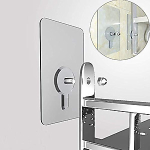 Vilihkc 10 pcs PVC Adhesive Nails Wall Poster Non-Trace Stick Wall Hook Durable Practical Transparent Strong Adhesive Screw Wall Nail