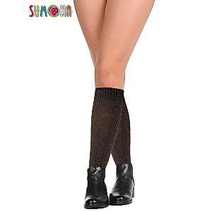 SUMONA 6 pairs Women Cable Knit Knee High Winter Boot Socks 9-11 (Assorted, 9-11)