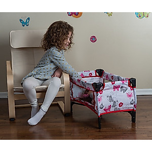 Litti Pritti Take Along Travel Crib Pack and Play Accessory for Dolls - Perfect for 18" Dolls