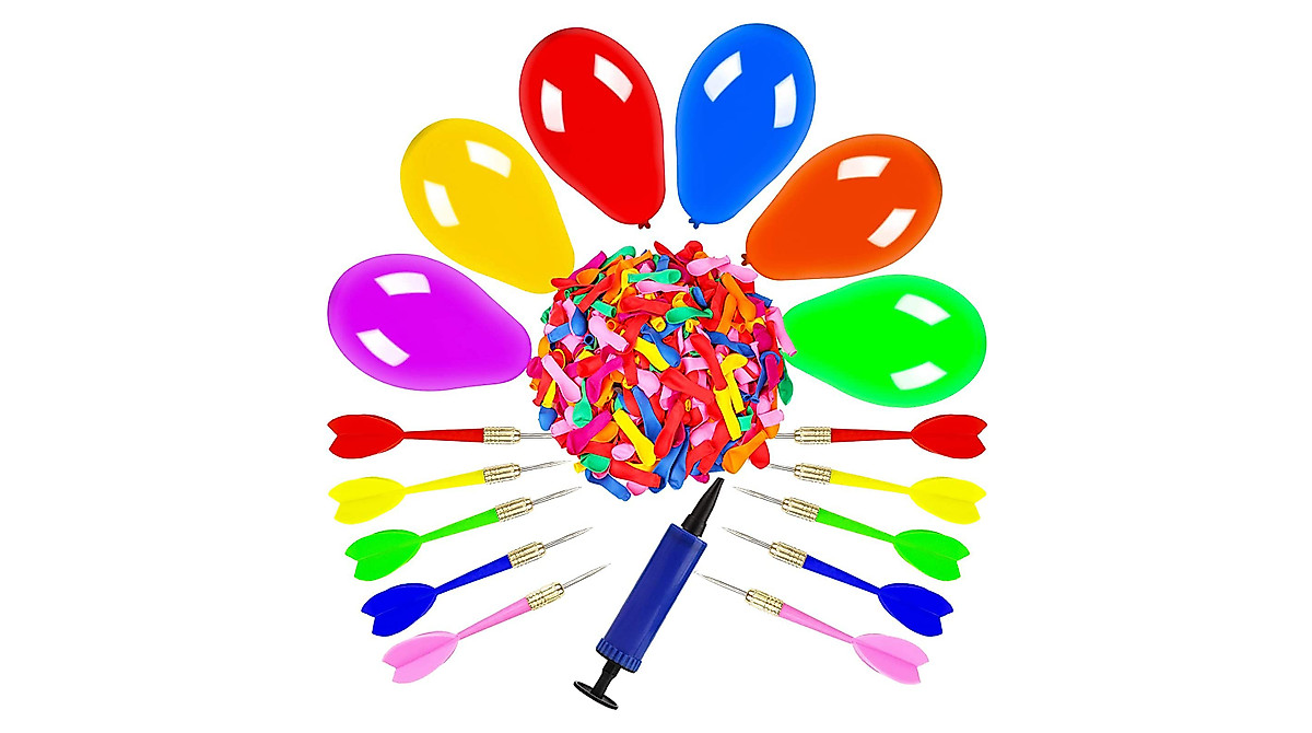 OOTSR Dart Balloon Game Set - 500 Balloons & Darts for Outdoor Fun