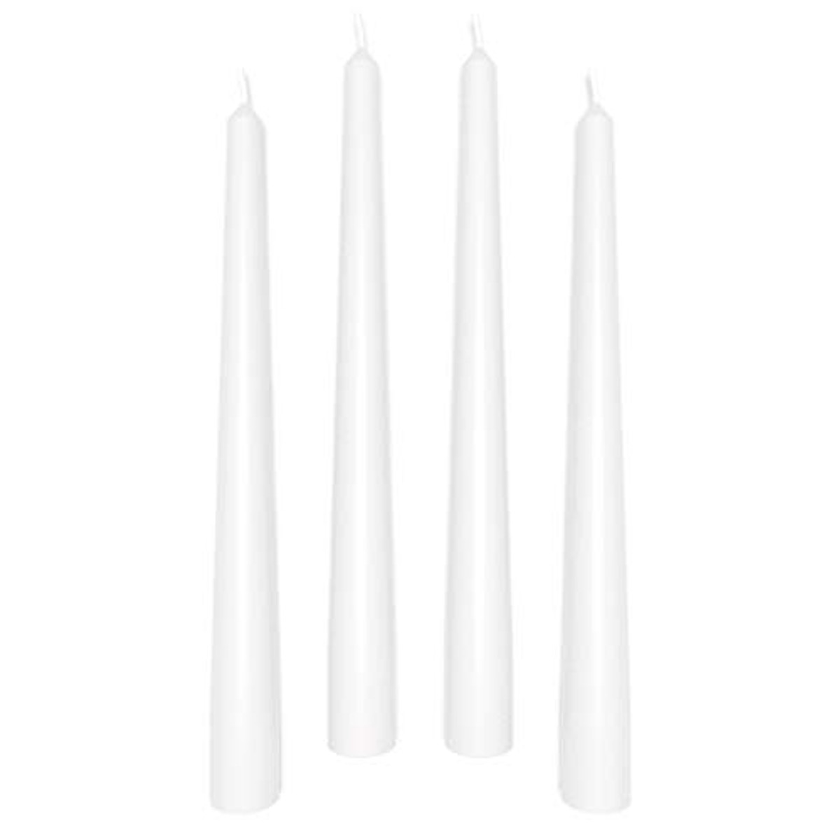 Sonedly 8 inch Taper Candle 4 Pack - Home Decor Dripless Candles Long Burning Smokeless and Unscented Candlesticks - Tapered Candles for Home - 6-Hour Burning White Candles
