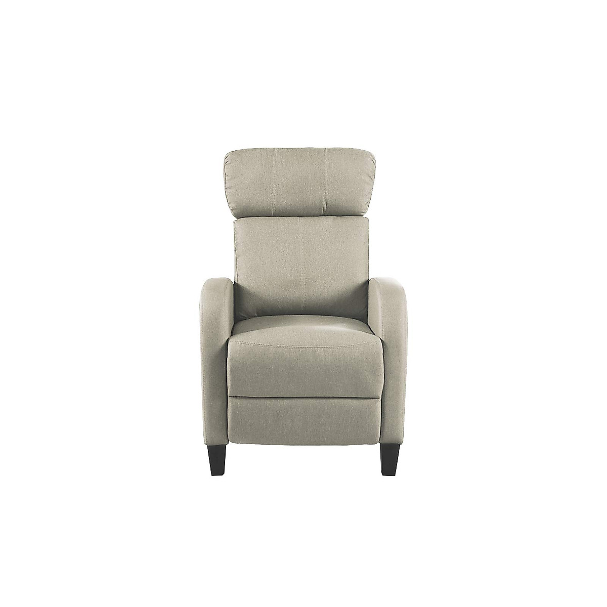 Casa Andrea Milano Living Room Slim Manual Recliner Chair (Beige)