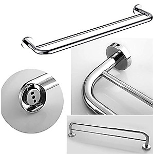 Towel Racks Towel Rack Towel Rails Wall Mounted Bath Towel Rack,Wall Mounted Double Towel Rails Bar Stainless Steel Brushed Finish Towel Holder Rod for Bathroom Kitchen Bath Towel Shelf Yearn for