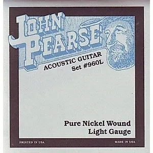 John Pearse Acoustic Guitar Pure Nickel Wound, .012 - .054, 960L