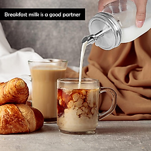 Auto-locking Free Flow Spout Pouring Cap 304 Stainless Steel for 2.75 Inch Regular Mouth Mason Jar Pour Oils,Moonshine,Vodka,Beverages,Coffee,Juices(NO JAR)