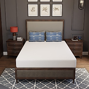 PayLessHere 8 inch Memory Foam Mattress Cooling Gel Green Tea Infused Mattress,Fiberglass Free,CertiPUR-US Certified,Cooler Sleep Supportive & Pressure Relief,Mattress in Box, White Full