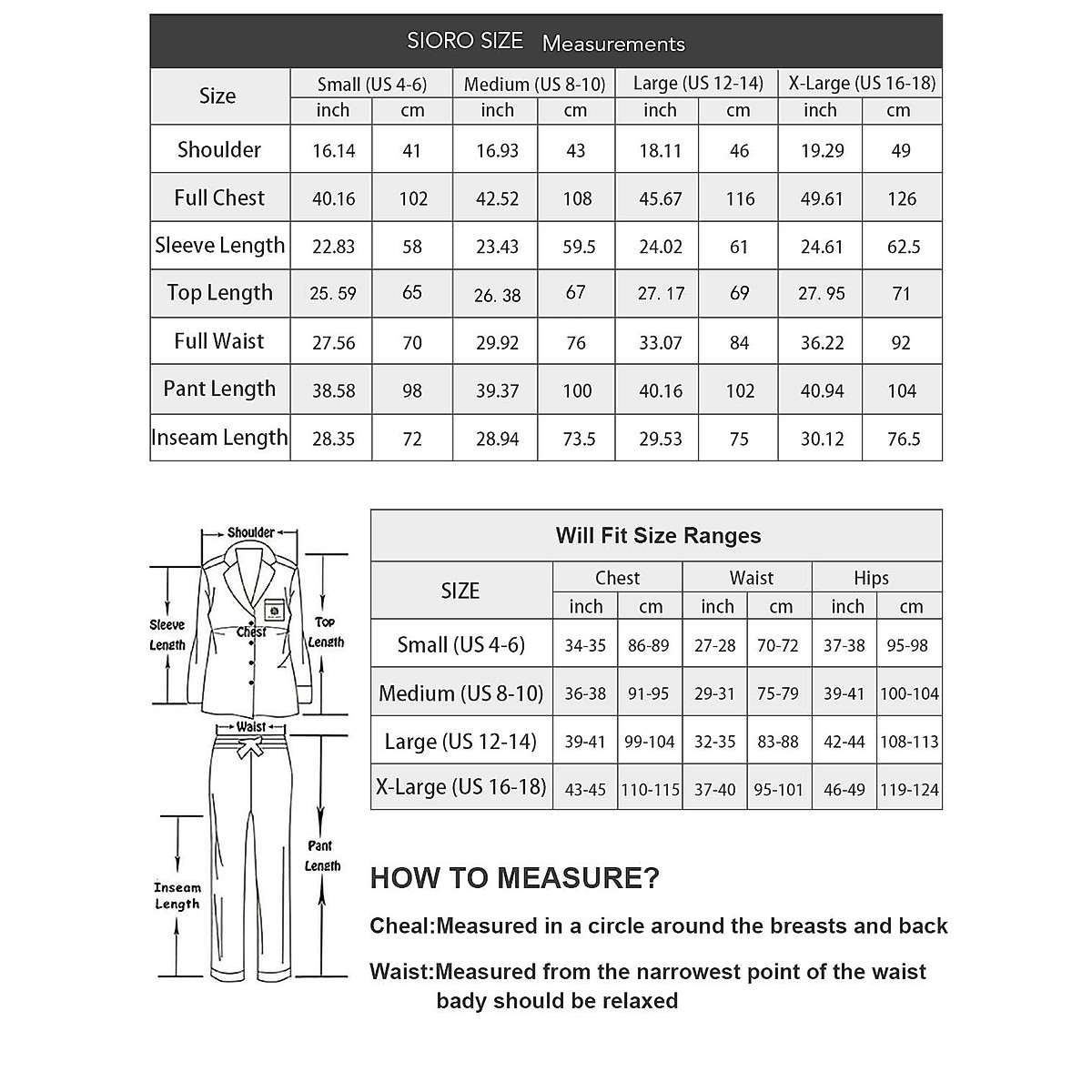 SIORO Womens Pajamas Set Long Sleeve, Button Down Cotton Pj Sets For Women Soft Nightwear,Black With White Piping, Small