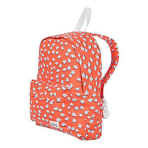 Roxy Women's Sugar Baby Canvas Backpack, Tiger Lily Flower Rain, One Size