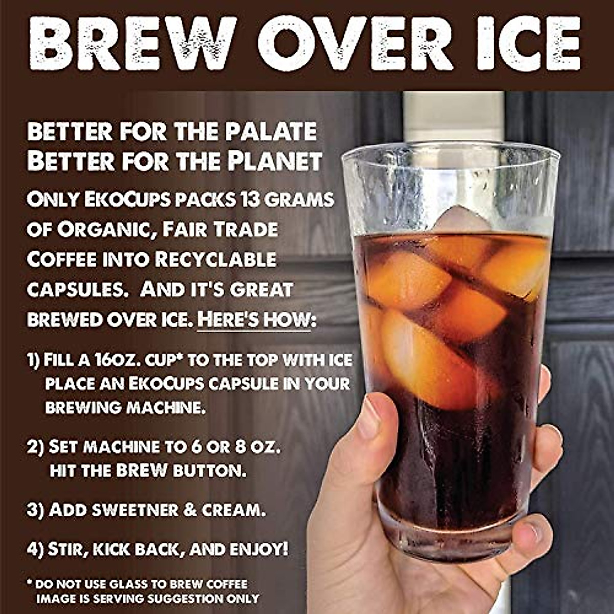 EKOCUPS Organic Extra Bold Roast Coffee Pods, Extra 30% More Coffee Per Cup, Artisan Fair Trade Dark Roast, Extra Bold Coffee for Keurig K Cup Machines, Recyclable Pods, 40 Count