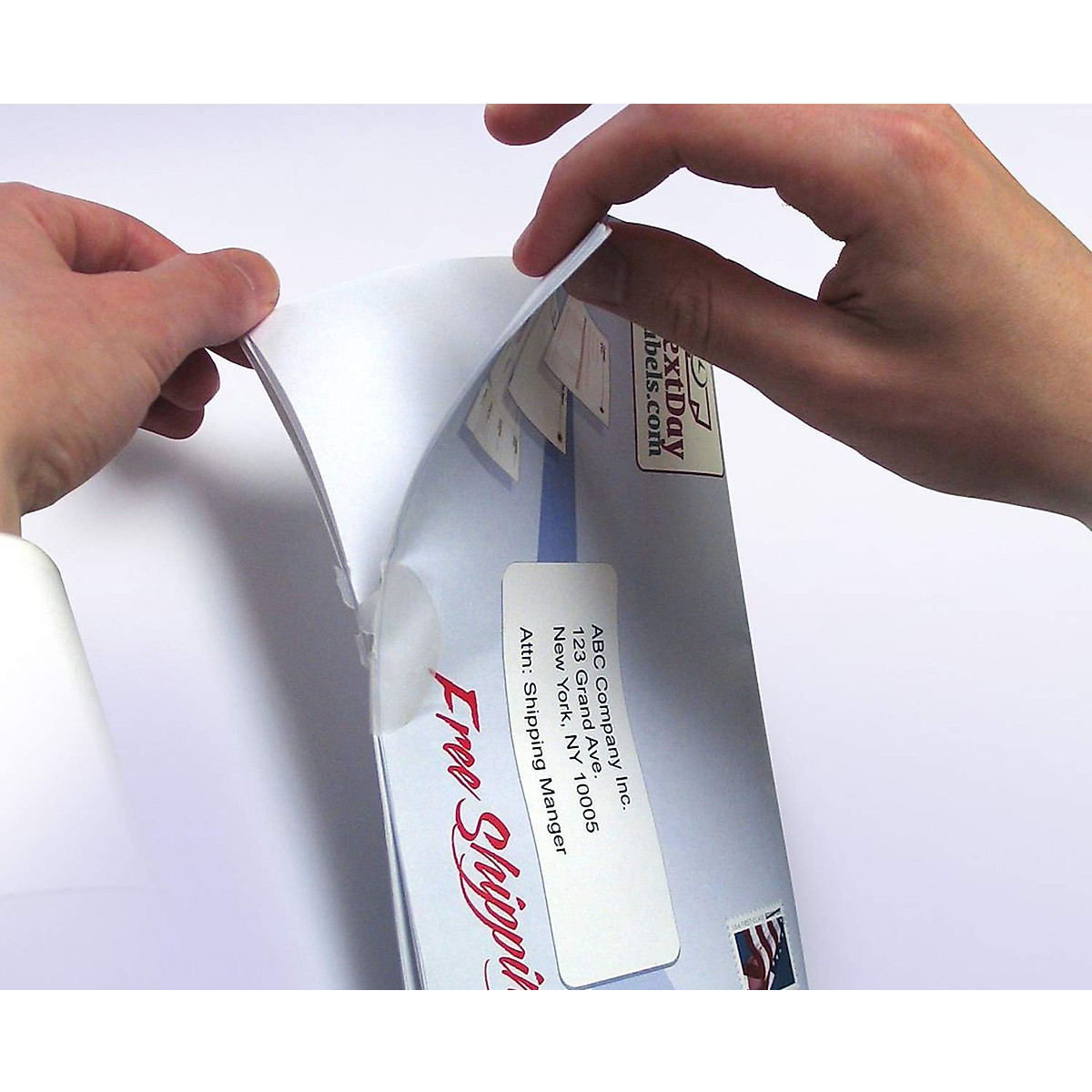 Wafer Seals, 1 inch Diameter, Frosted Clear Translucent Labels, Great to Seal Folded Self-Mailers, Booklets and Catalogs (Roll of 5,000)