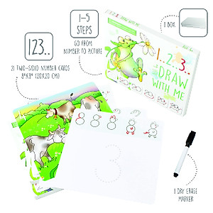 Drawing with Alphabet and Numbers Set Games for Kids Ages 4-8 Activity Toy for Girls Boy Birthday