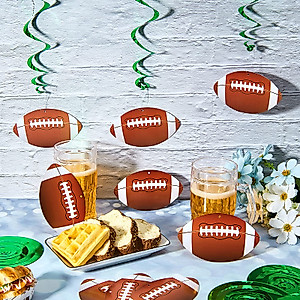 Gersoniel 15 Sets Football Party Decorations Football Hanging Swirls 2024 Football Birthday Decorations Sports Theme Party Supplies Indoor Outdoor Decor