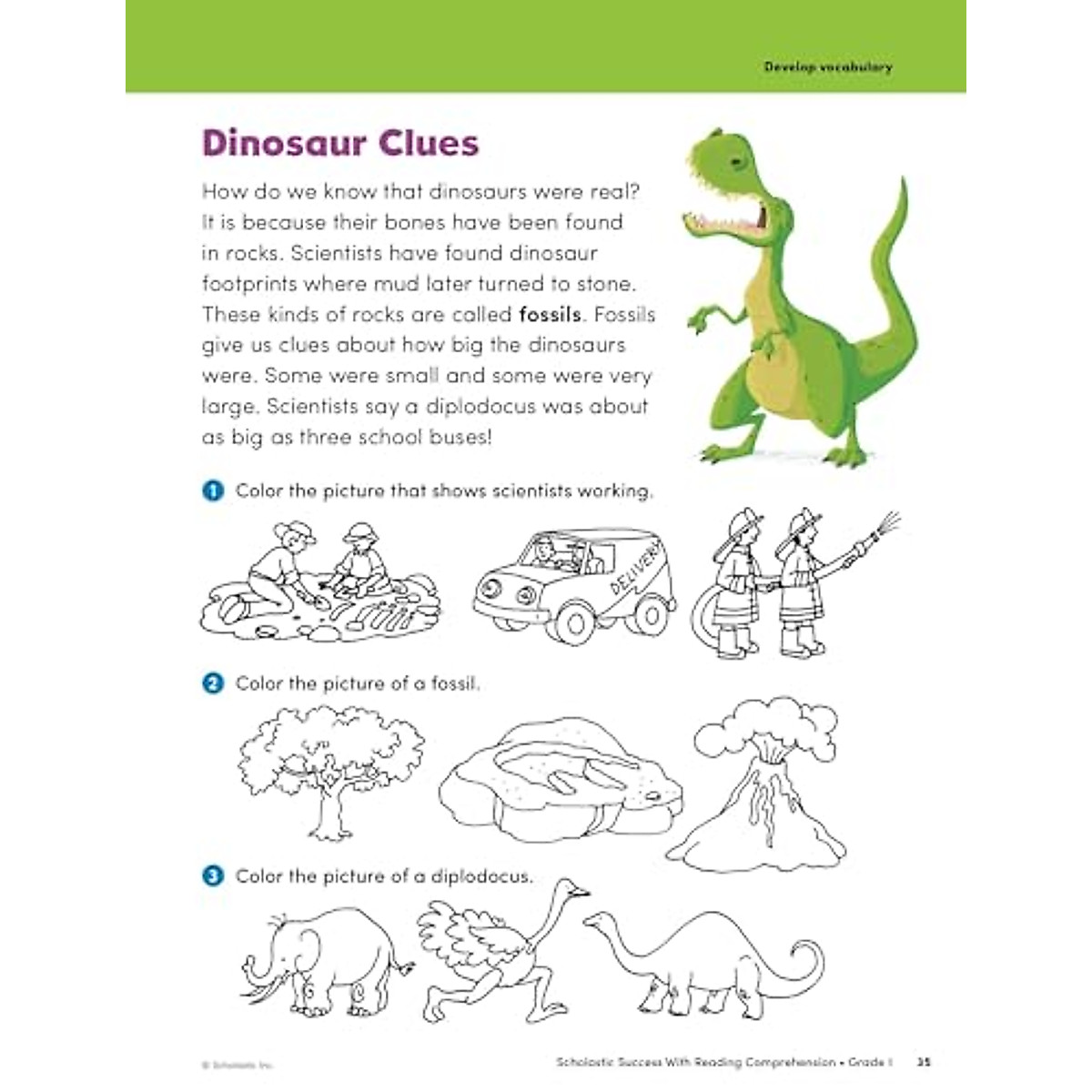 Scholastic Success with Reading Comprehension Grade 1 Workbook (Scholastic, Grade 1)