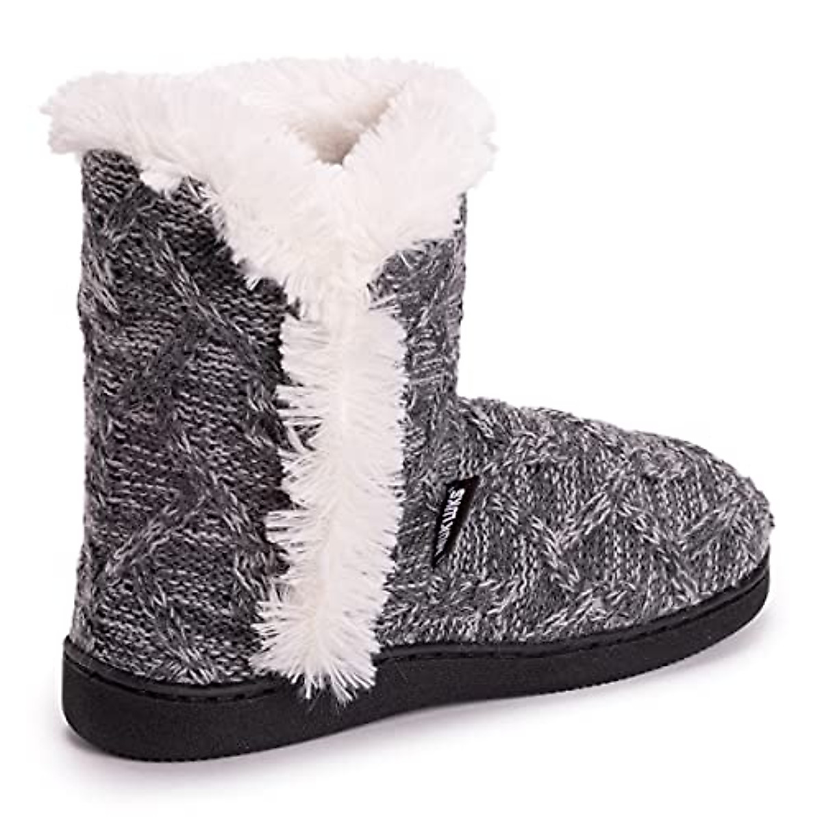 MUK LUKS baby girls Muk LuksÃ‚® Women's Cheyenne Slipper, Grey Marl, Medium US