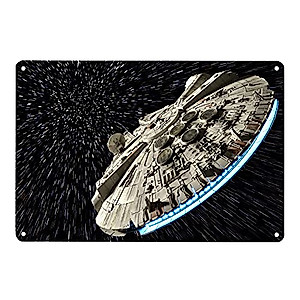 WTJGHY Star Wars Movie Poster Vintage Metal Tin Logo 8x12 Inches for Home Bar Coffee Wall Decoration